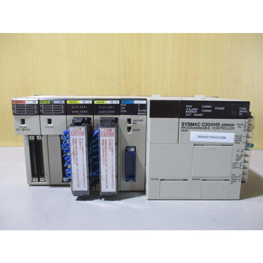 中古 OMRON SYSMAC C200HS CPU21 NC211 OC225*2 OD218 ID217(R50527BADC006 ...