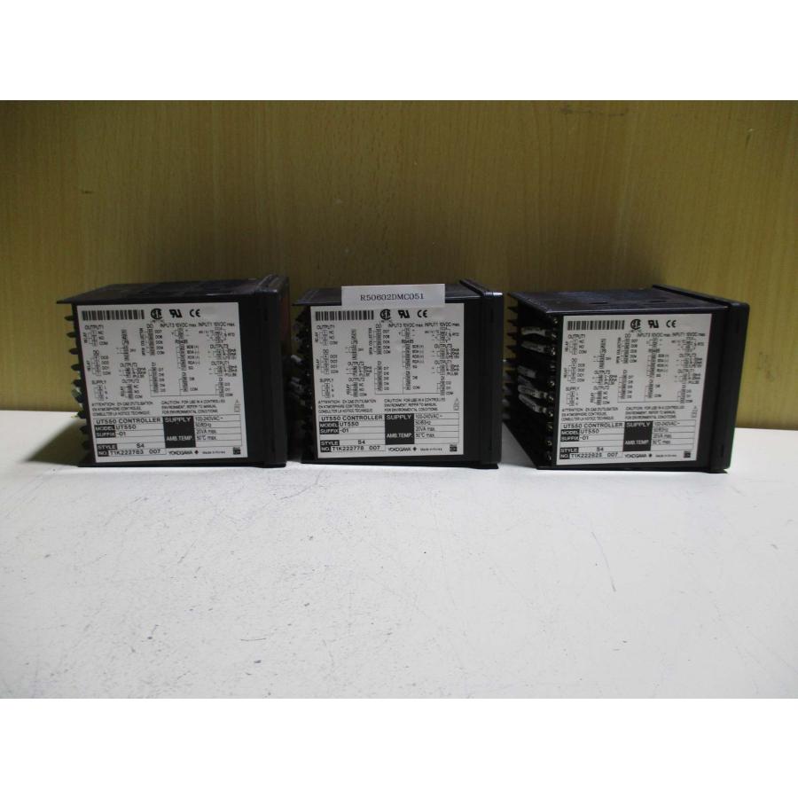 中古 YOKOGAWA CONTROLLER UT550 デジタル指示調節計 100-240VAC 3個(R50602DMC051 ...