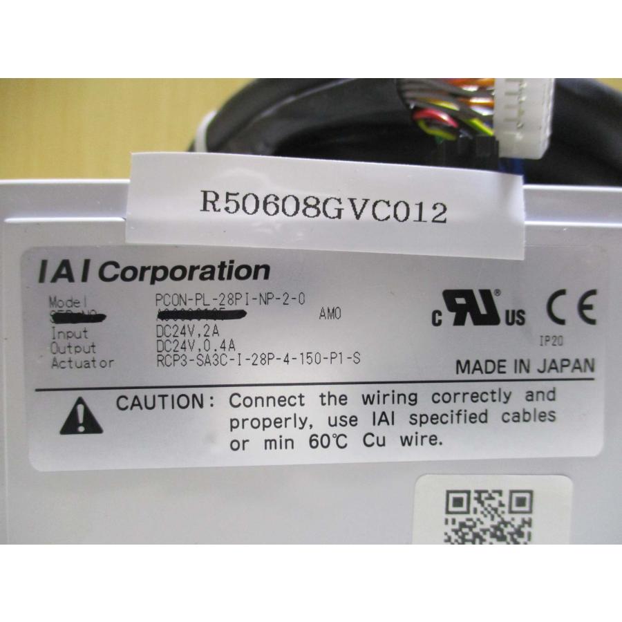 中古シリンダ IAI PCON-PL-28PI-NP-2-0 2A / RCP3-SA3C-I-28P-4-150-P1-S 36MM ...