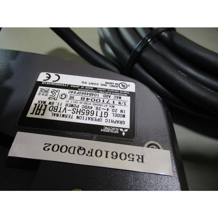 中古 MITSUBISHI GT1665HS-VTBD GT16H-CNB-42S GRAPHIC OPERATION TERMINAL ハンディタッチパネル 20.4-26.4VDC ...
