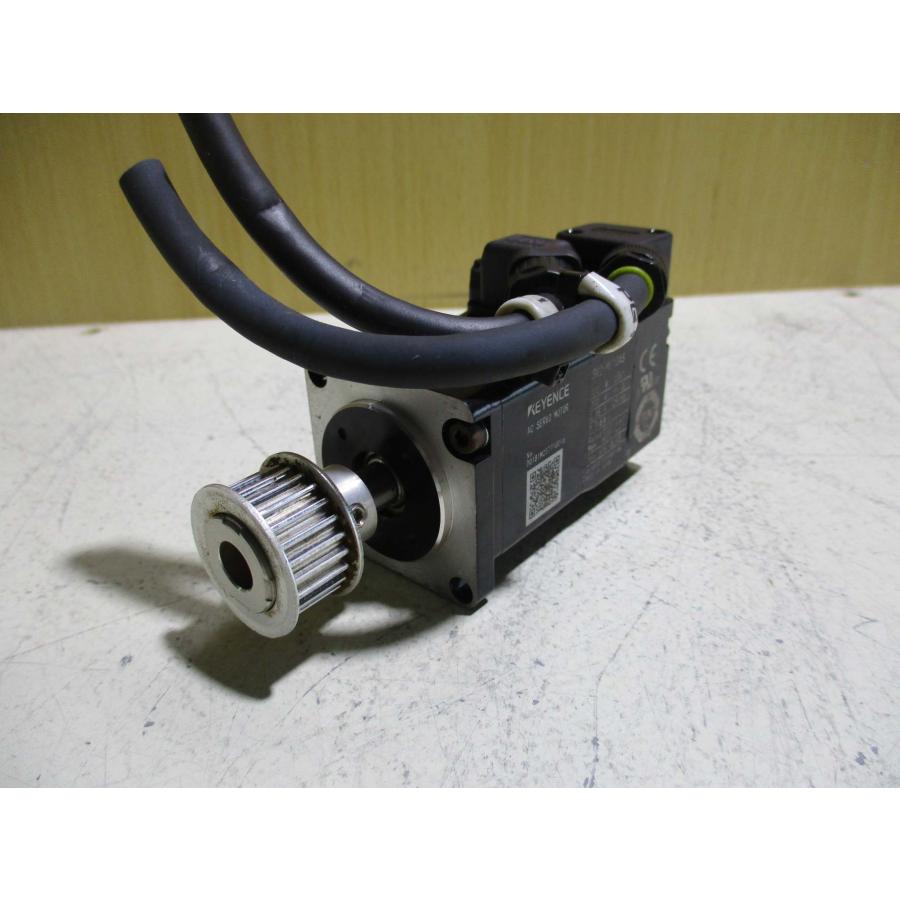 中古 KEYENCE AC SERVO MOTOR SV2-M010AS サーボモーター 100W(R50610GPD062 ...