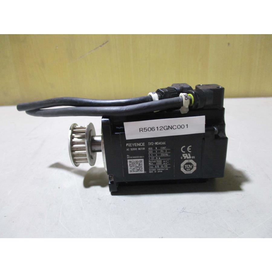 中古 KEYENCE AC SERVO MOTOR SV2-M040AK AC サーボモーター 400W(R50612GNC001) : r50612gnc001 ...