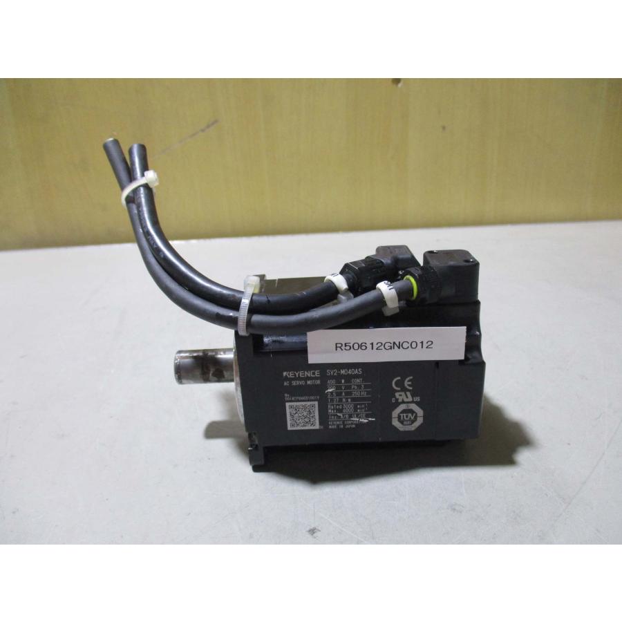 中古 KEYENCE AC SERVO MOTOR SV2-M040AS AC サーボモーター 400W(R50612GNC012 ...