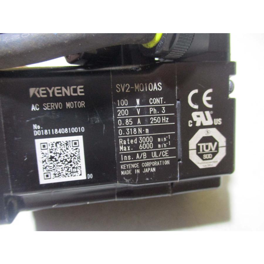 中古 KEYENCE AC SERVO MOTOR SV2-M010AS サーボモーター 100W(R50612GPC213 ...