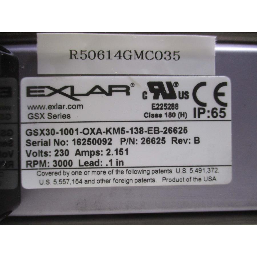 中古 EXLAR GSX SERIES GSX30-1001-OXA-KM5-138-EB-26625(R50614GMC035 ...