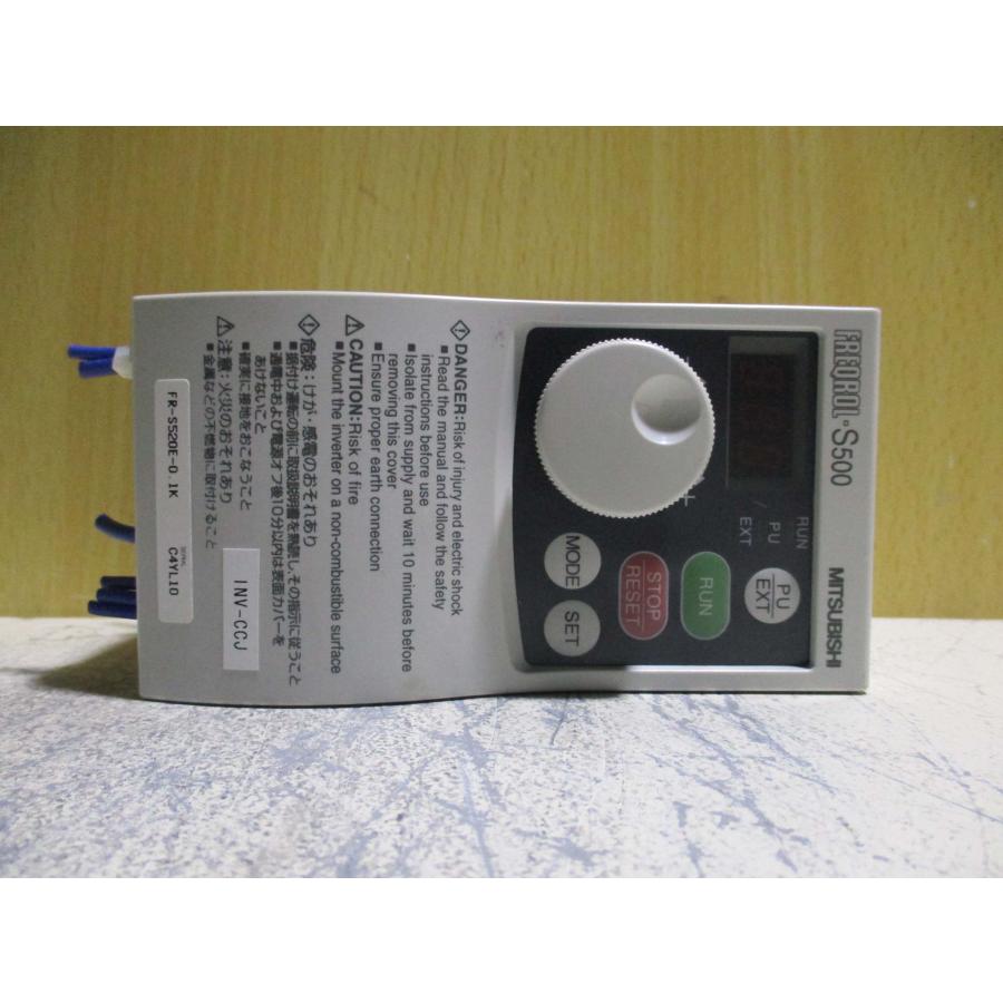 中古MITSUBISHI INVERTER FR-S520E-0.1K インバータ 200-240V 0.1kW 4SET(R50615DJB021) : growdetrading ...