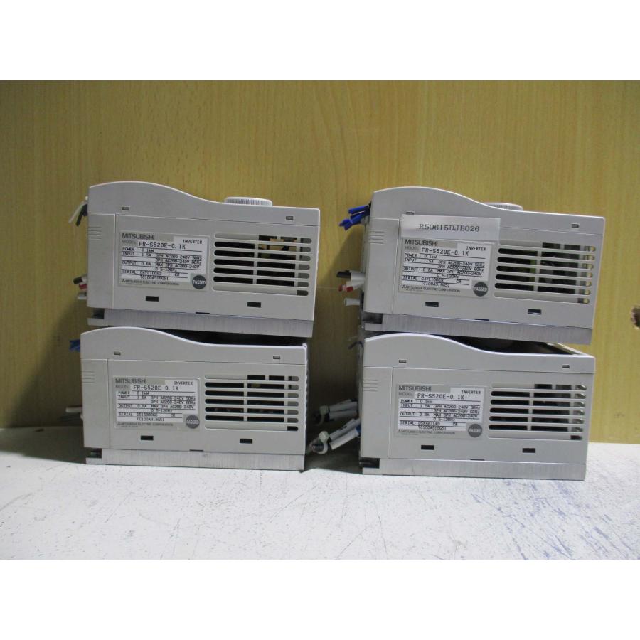 中古MITSUBISHI INVERTER FR-S520E-0.1K インバータ 200-240V 0.1kW 4SET(R50615DJB026) : growdetrading ...