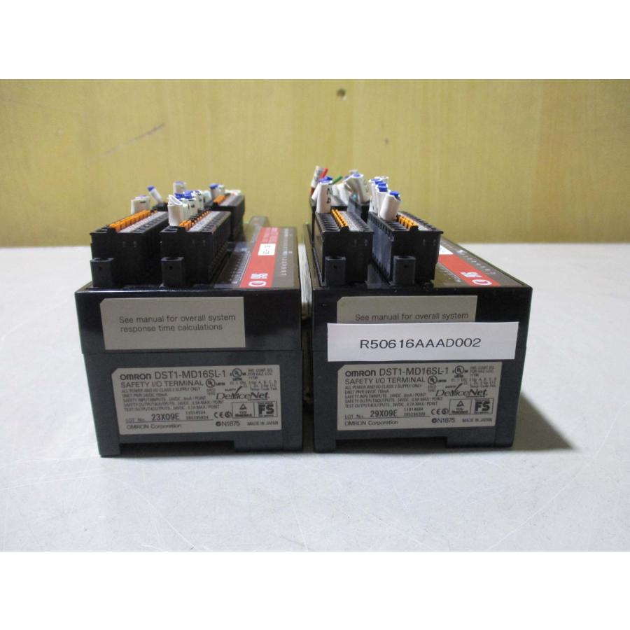 中古 OMRON DST1-MD16SL-1 セーフティI/Oターミナル [2個セット](R50616AAAD002 ...