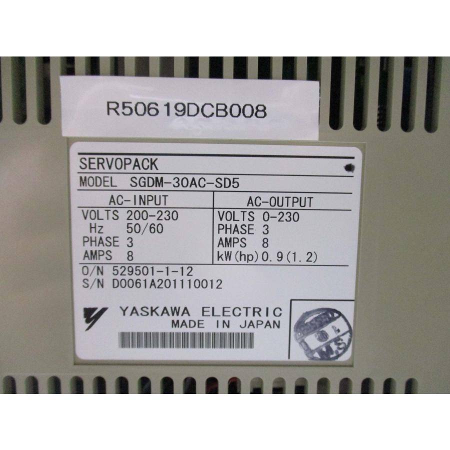 中古 YASKAWA SGDM-30AC-SD5 3KW(R50619DCB008) : growdetrading Yahoo!ショップ - 通販 - Yahoo!ショッピング
