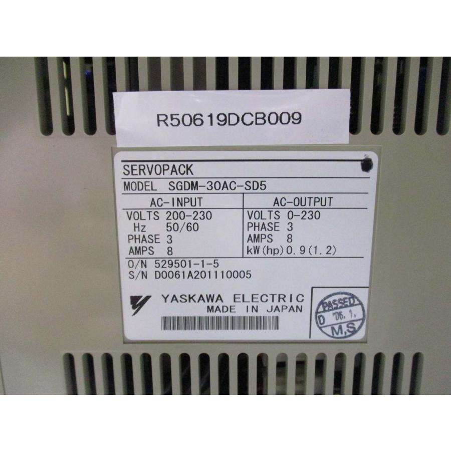 中古 YASKAWA SGDM-30AC-SD5 3KW(R50619DCB009) : growdetrading Yahoo!ショップ - 通販 - Yahoo!ショッピング