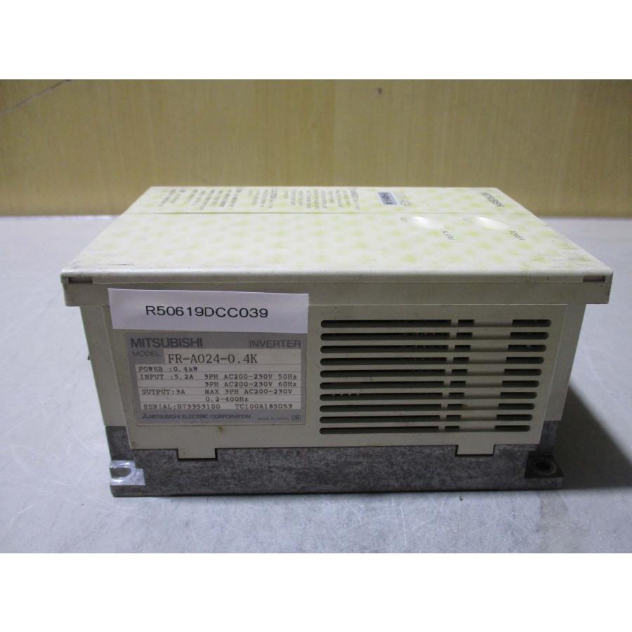 中古 MITSUBISHI インバータ FR-A024-0.4K 0.4kw 5.2A/3A(R50619DCC039) : growdetrading Yahoo!ショップ - 通販 ...