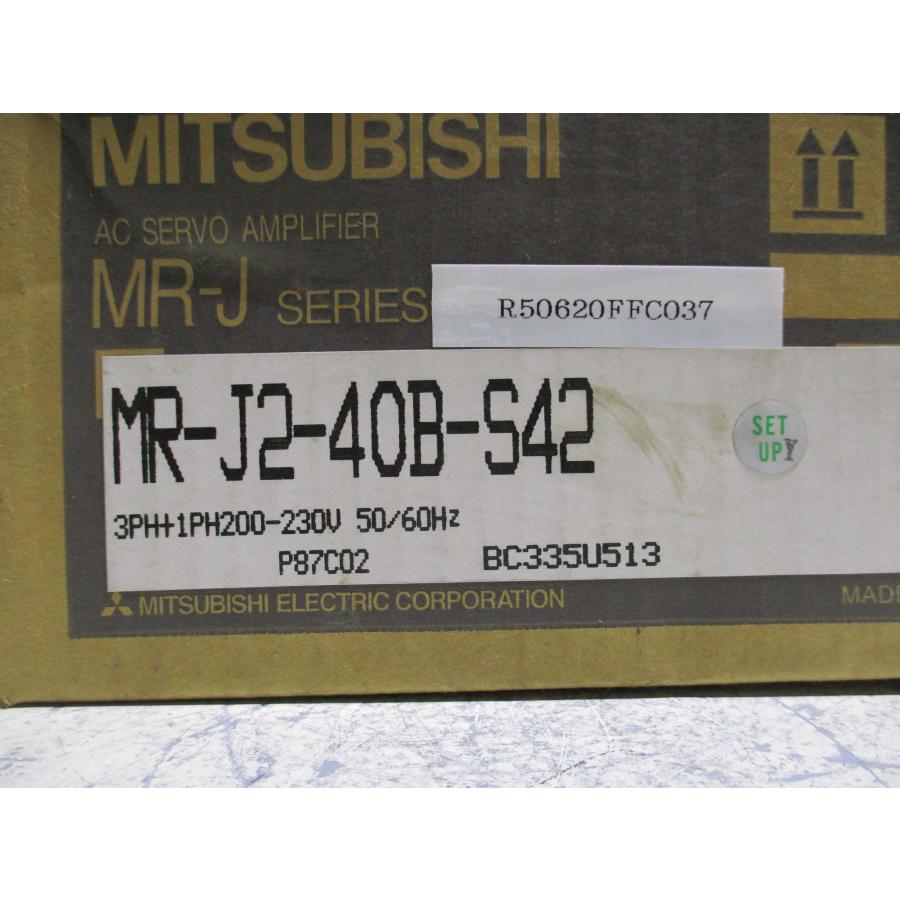 新古 MITSUBISHI AC SERVO AMPLIFIER MR-J2-40B-S42(R50620FFC037) : r50620ffc037 : growdetrading ...