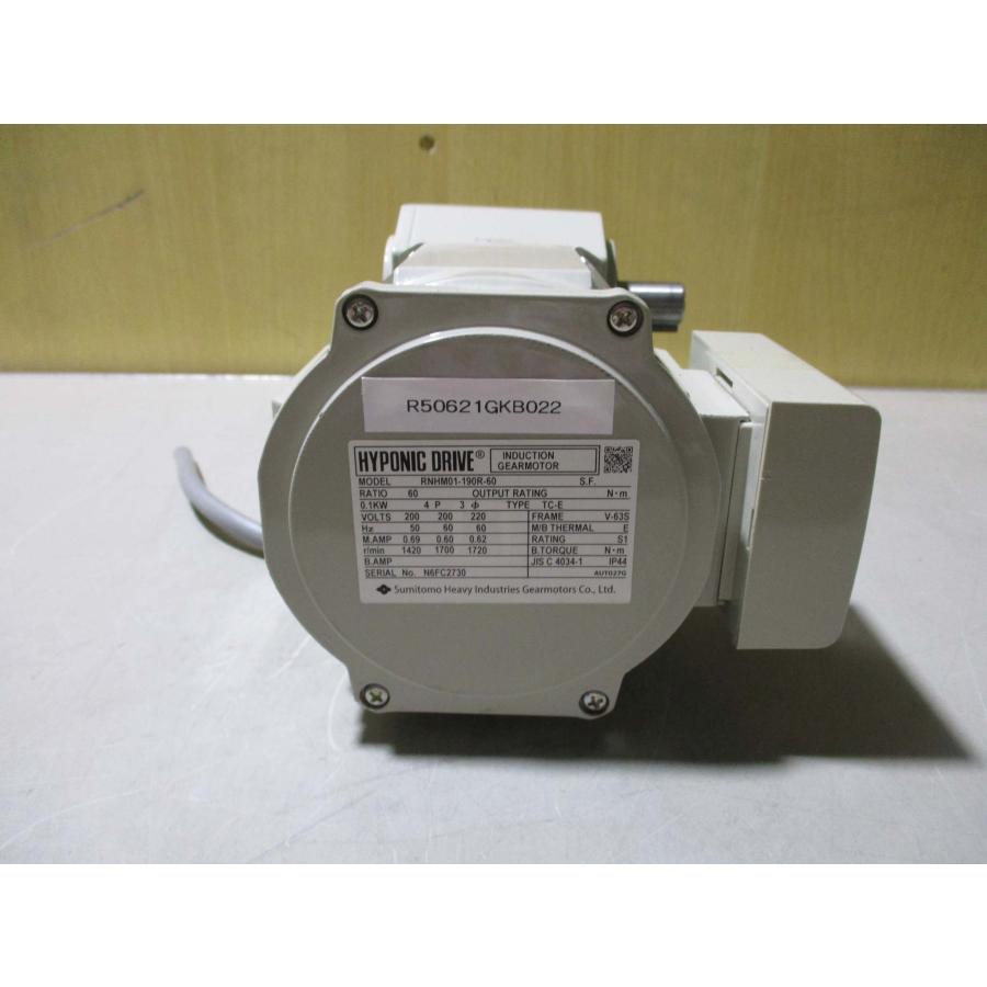 中古 SUMITOMO HYPONIC DRIVE ハイポニック減速機 RNHM01-190L-60 0.1KW ＜送料別＞(R50621GKB022) : growdetrading ...