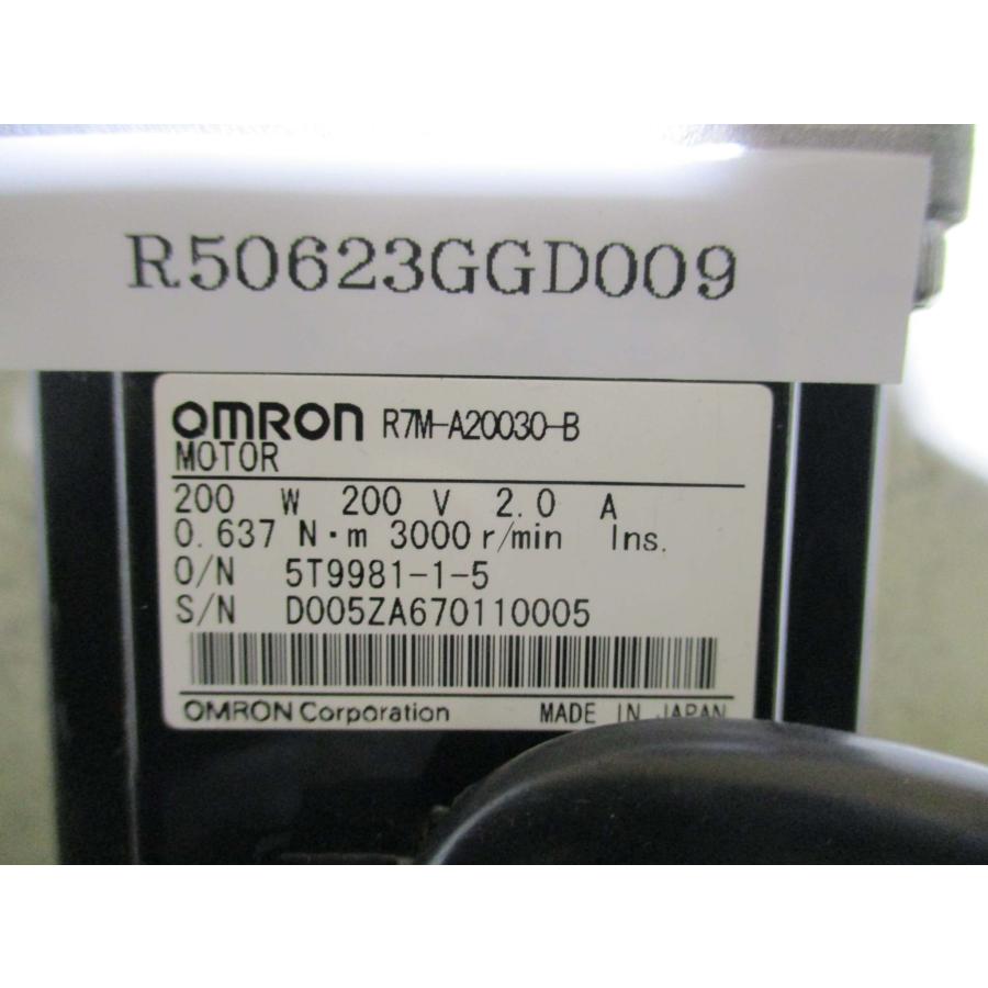中古 OMRON MOTOR R7M-A20030-B 200W/GEAR R7G-RGSF15C400 400W/ABLE REDUCER ...