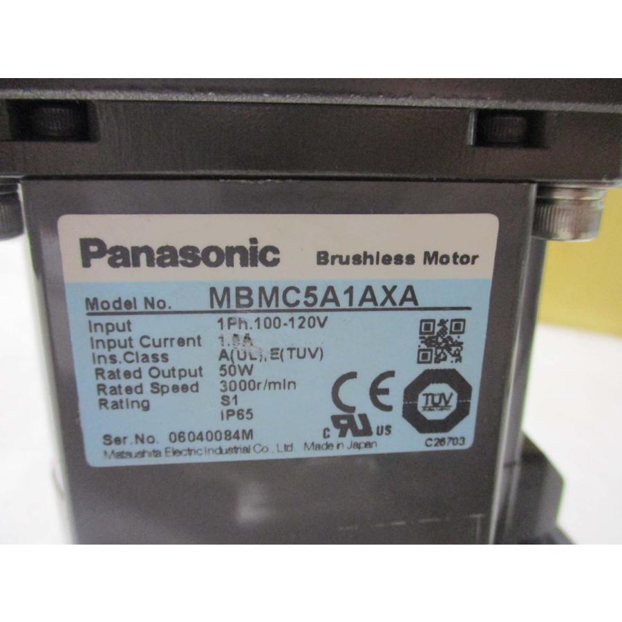 中古 PANASONIC BRUSHLESS MOTOR MBMC5A1AXA 50W/MX8G60B(R50623GND028 ...