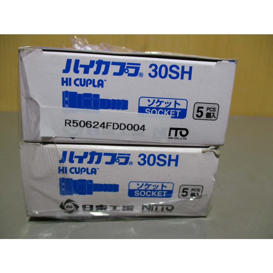新古 日東工器 ハイカプラ 30SH 3/8 （ホース内径 約11mm用） エアーカプラ 10個(R50624FDD004 ...