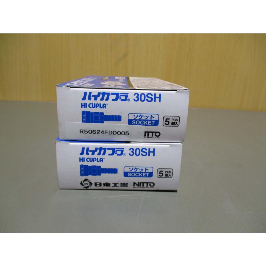 新古 日東工器 ハイカプラ 30SH 3/8 （ホース内径 約11mm用） エアーカプラ 10個(R50624FDD005 ...