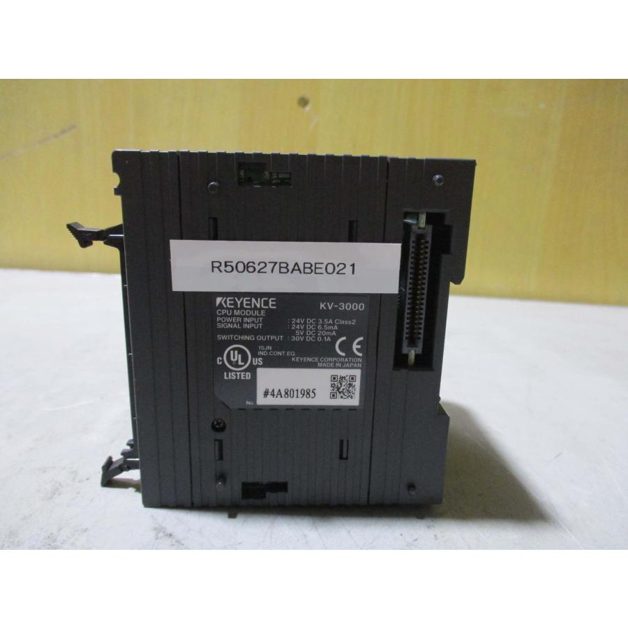 中古 KEYENCE CPU ユニット KV-3000 プログラマブル コントローラ(R50627BABE021 ...