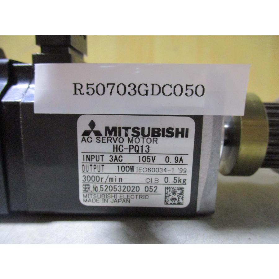 中古 MITSUBISHI サーボモータ HC-PQ13 105V 0.9A(R50703GDC050) : growdetrading ...