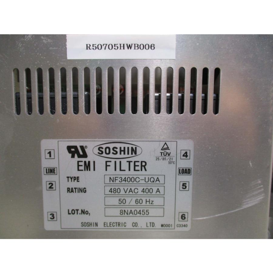 中古 SOSHIN EMI FILTER NF3400C-UQA UK400-3J ノイズフィルタ(R50705HWB006) : growdetrading Yahoo!ショップ - 通販 ...