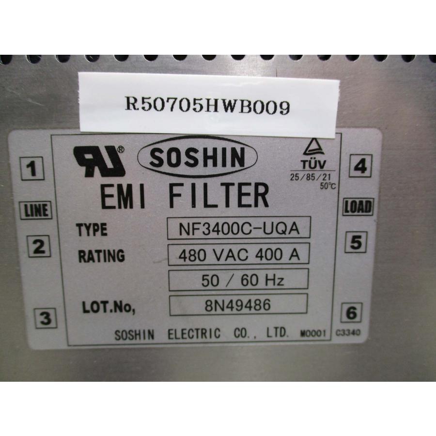 中古 SOSHIN EMI FILTER NF3400C-UQA UK400-3J ノイズフィルタ(R50705HWB009) : r50705hwb009 : growdetrading ...