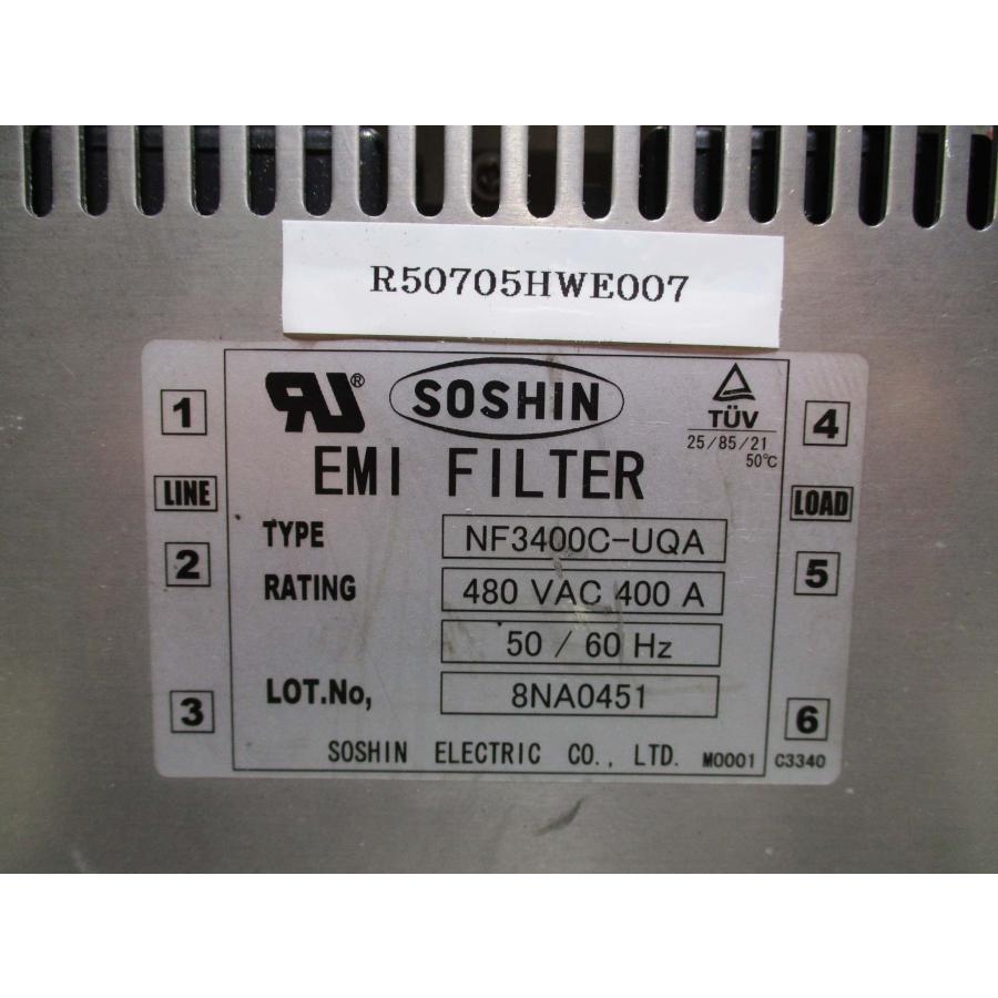 中古 SOSHIN EMI FILTER NF3400C-UQA UK400-3J ノイズフィルタ(R50705HWE007) : growdetrading Yahoo!ショップ - 通販 ...