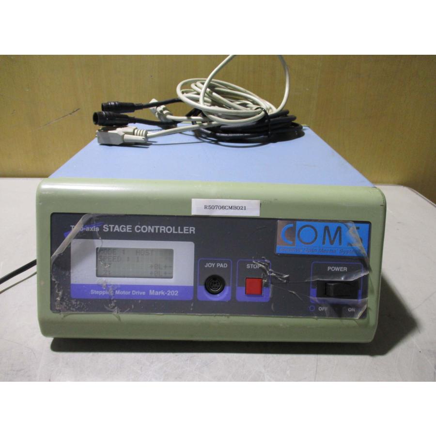 中古 Two-axis STAGE CONTROLLER STEPPING MOTOR DRIVE Mark-202 ステッピングモーター駆動 通電OK(R50706CMB021 ...