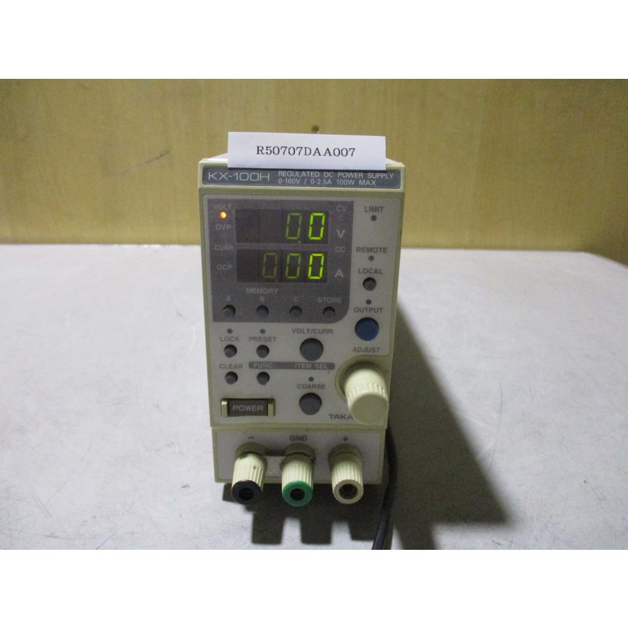 中古TAKASAGO REGULATED DC POWER SUPPLY KX-100H 直流安定化電源 通電確認(R50707DAA007 ...
