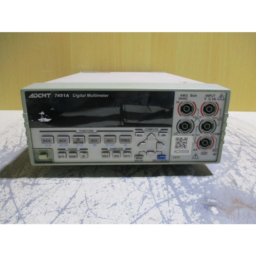 中古 ADCMT 7451A DIGITAL MULTMETER デジタルマルチメータ 通電OK(R50707DGA004 ...