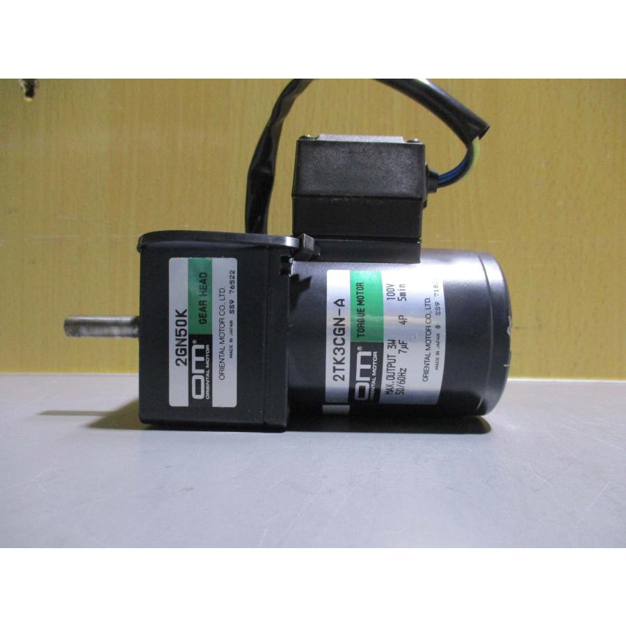 中古 ORIENTALMOTOR TORQUE MOTOR 2TK3CGN-A /GEAR HEAD 2GN50K(R50711GHC037 ...