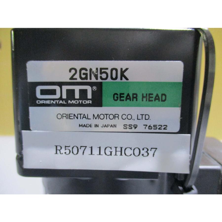 中古 ORIENTALMOTOR TORQUE MOTOR 2TK3CGN-A /GEAR HEAD 2GN50K(R50711GHC037 ...