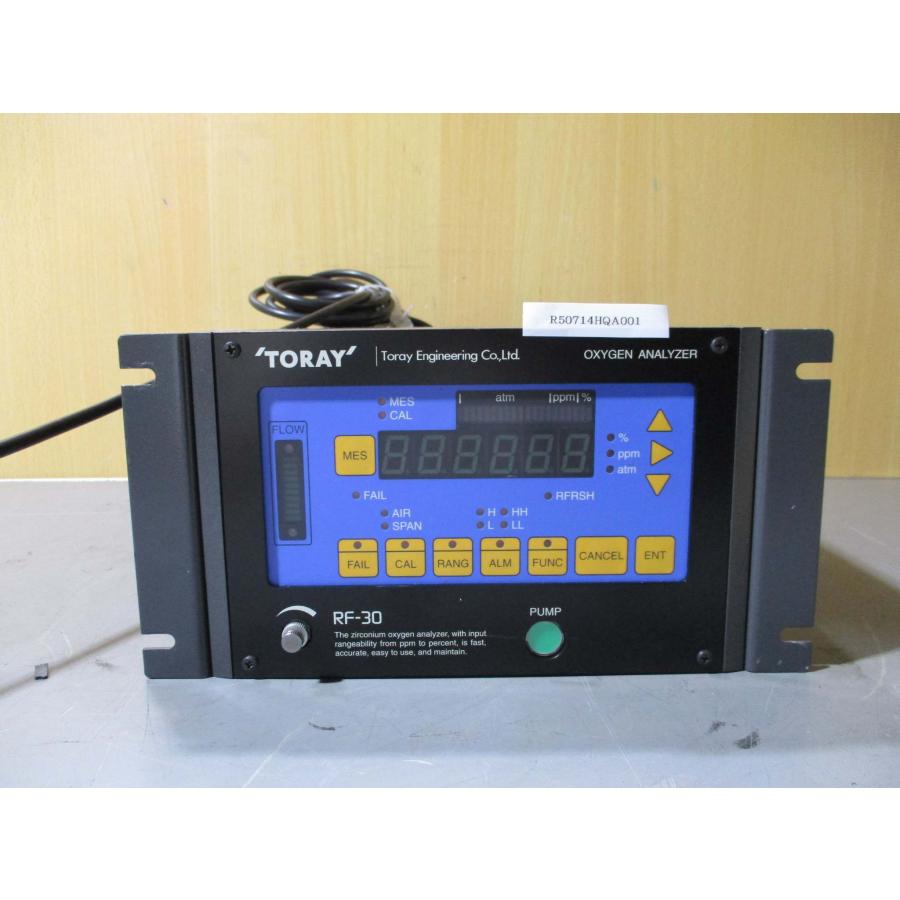中古 TORAY RF-30 Compact Oxygen Analyzer(R50714HQA001) : growdetrading Yahoo!ショップ - 通販 - Yahoo!ショッピング
