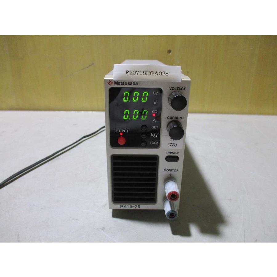 中古 MATSUSADA 直流安定化電源 PK15-26 POWER SUPPLY ＜通電OK＞(R50718HGA028) : growdetrading Yahoo!ショップ - 通販 ...
