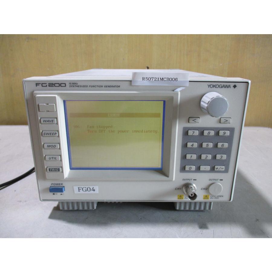 中古 Yokogawa FG200 706111-M 15MHz Synthesized Function Generator＜通電OK ...