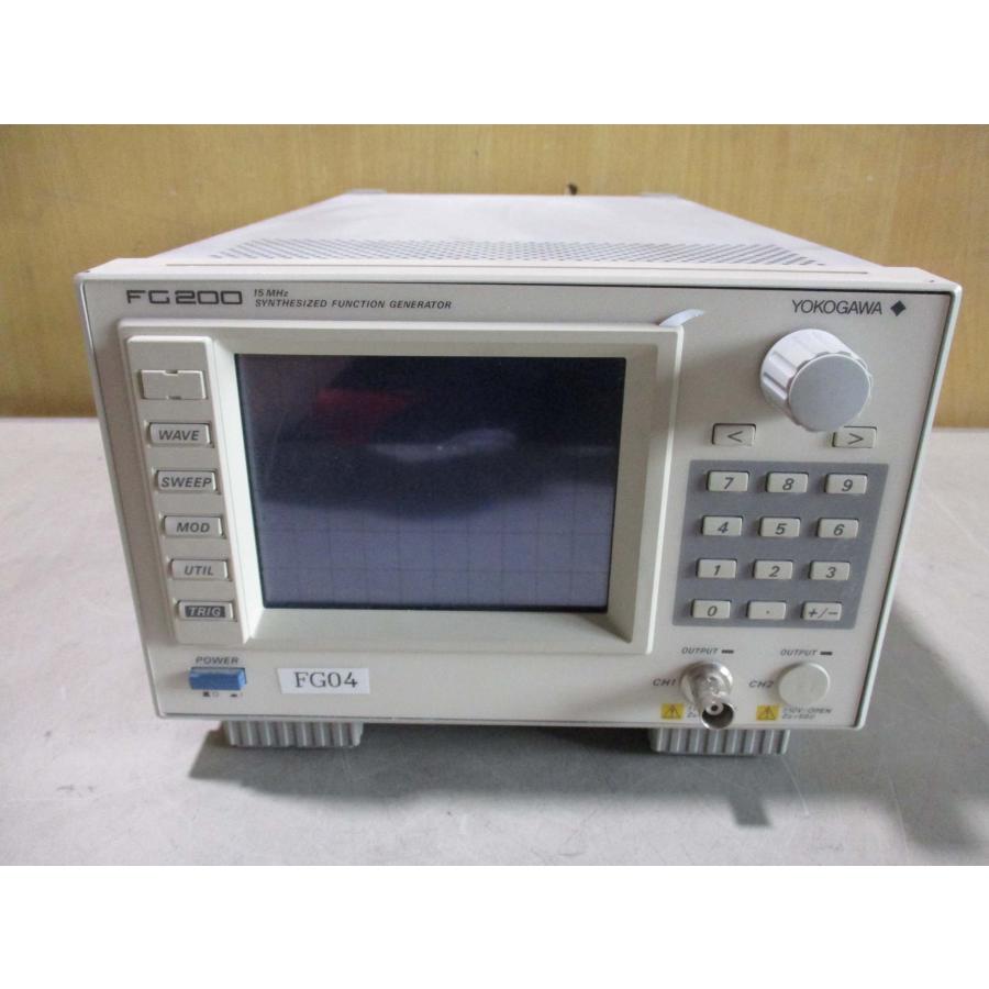 中古 Yokogawa FG200 706111-M 15MHz Synthesized Function Generator＜通電OK ...