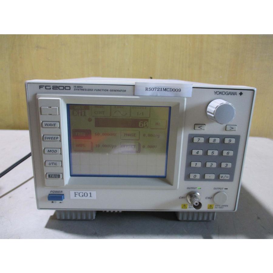 中古 Yokogawa FG200 706111-M 15MHz Synthesized Function Generator＜通電OK ...