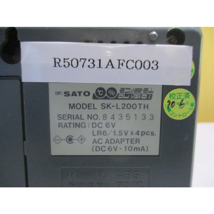 中古 SATO SK-L200TH 記憶計(R50731AFC003) : growdetrading Yahoo!ショップ - 通販 - Yahoo!ショッピング