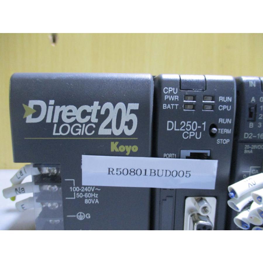 中古 KOYO DL250-1 CPU/D2-16ND3-2/D2-16TD2-2/F2-D4AD-1(R50801BUD005 ...