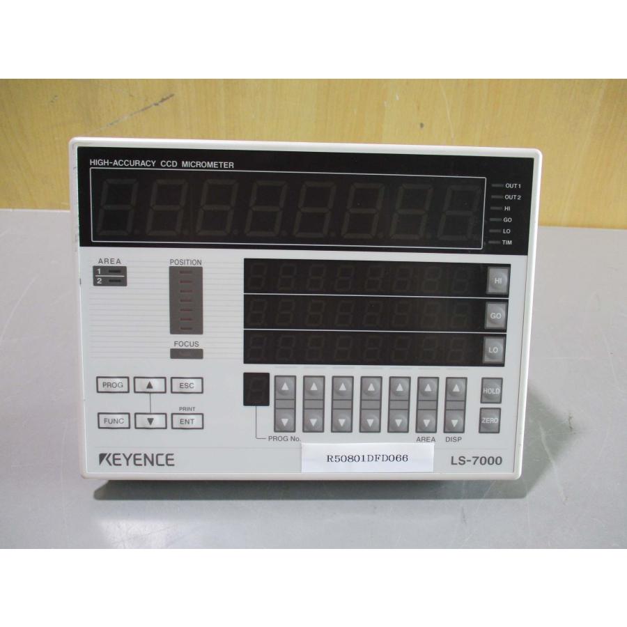 中古 KEYENCE HIGH-ACCURACY CCD MICROMETER LS-7000 高速・高精度デジタル寸法測定器(R50801DFD066) : growdetrading ...