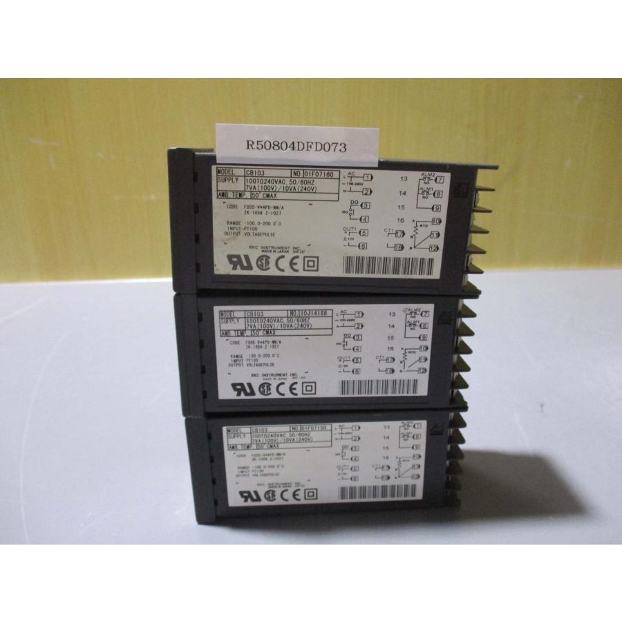 中古 RKC 温度コントローラ CB103 3個(R50804DFD073) : growdetrading Yahoo!ショップ - 通販 ...