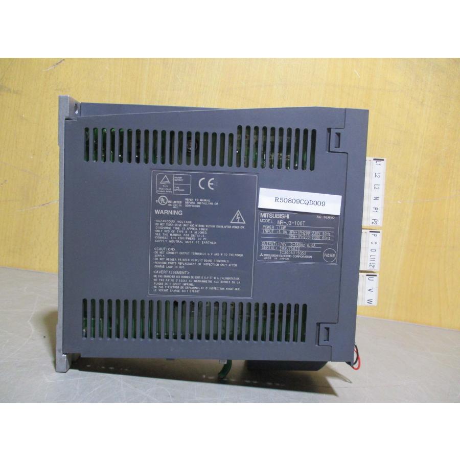 中古 MITSUBISHI MR-J3-100T ACサーボアンプ 1kW(R50809CQD009) : growdetrading Yahoo!ショップ - 通販 - Yahoo!ショッピング