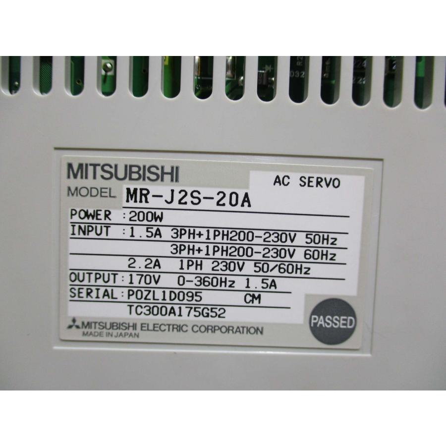 新古 MITSUBISHI 三菱電機 サーボアンプ MR-J2S-20A AC SERVO 200W(R50811FAF006) : growdetrading Yahoo!ショップ - 通販 ...