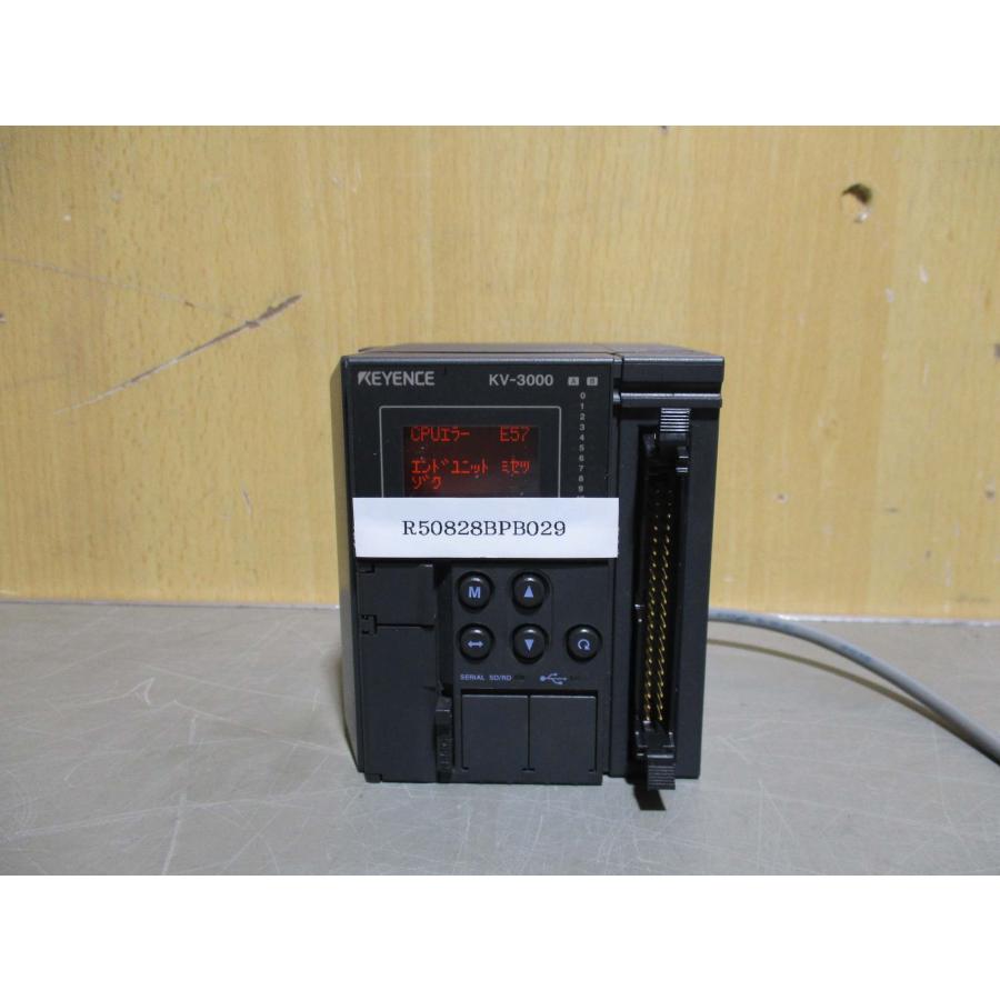 中古 KEYENCE CPU ユニット KV-3000 プログラマブル コントローラ 通電OK(R50828BPB029 ...