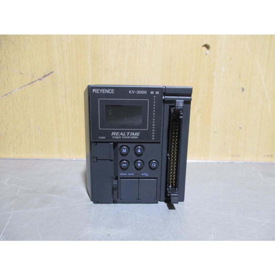 中古 KEYENCE CPU ユニット KV-3000 プログラマブル コントローラ 通電OK(R50828BPB029 ...