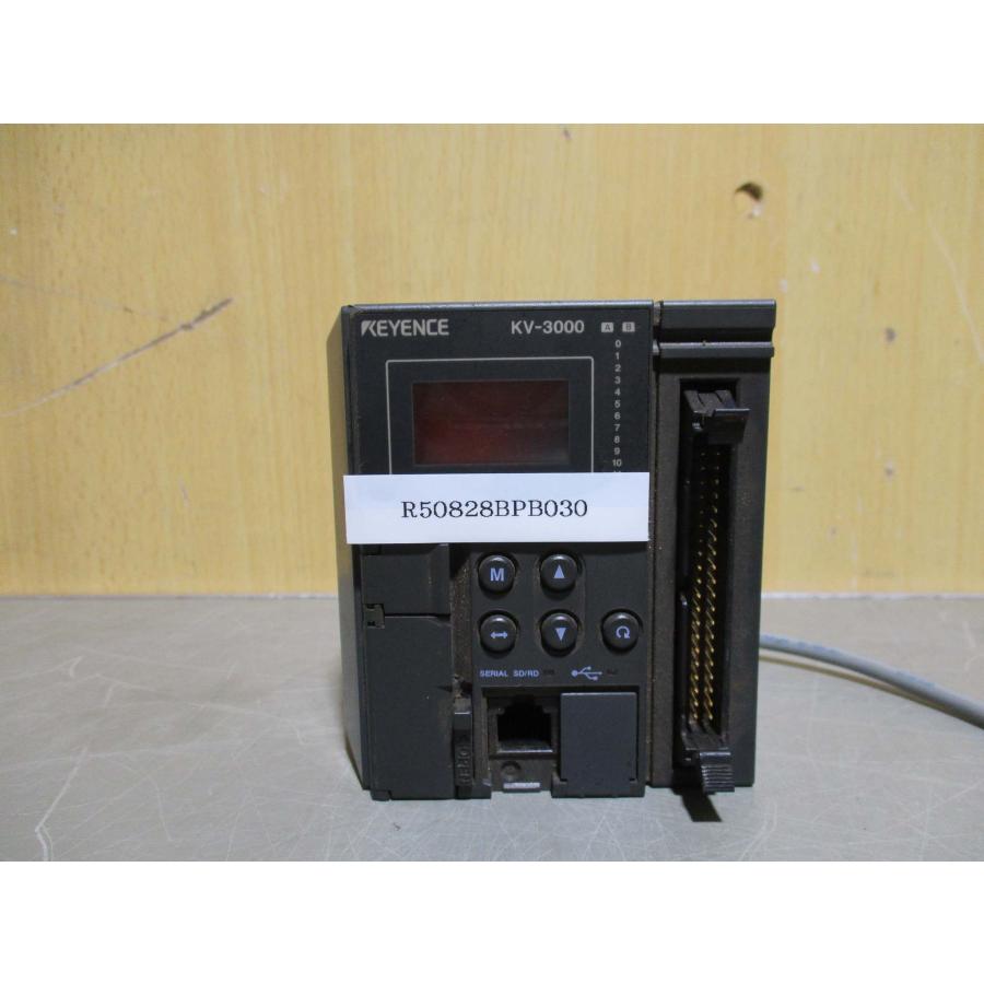 中古 KEYENCE CPU ユニット KV-3000 プログラマブル コントローラ(R50828BPB030 ...