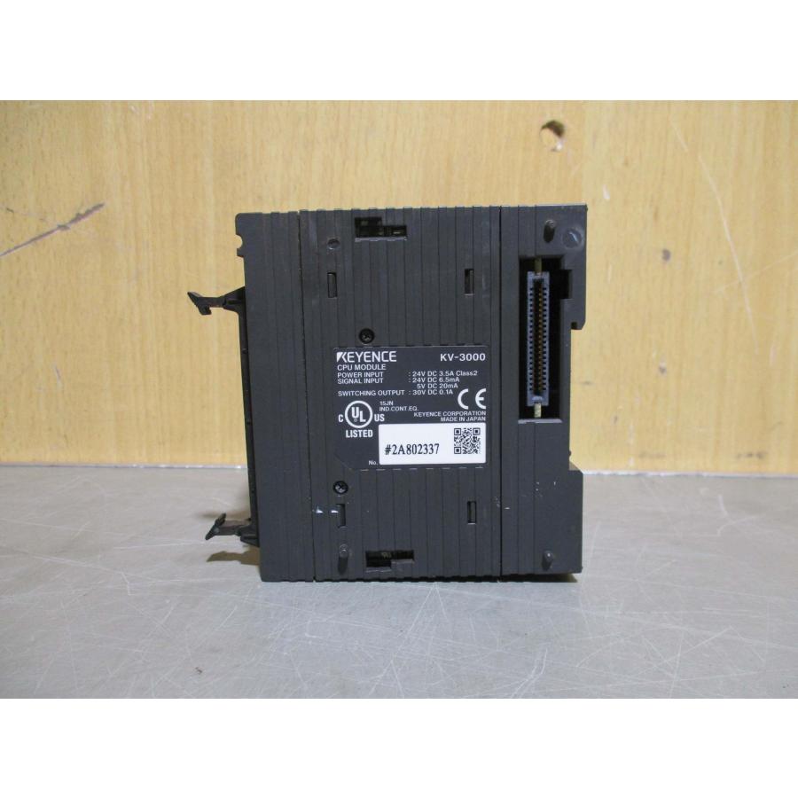 中古 KEYENCE CPU ユニット KV-3000 プログラマブル コントローラ(R50828BPB030 ...