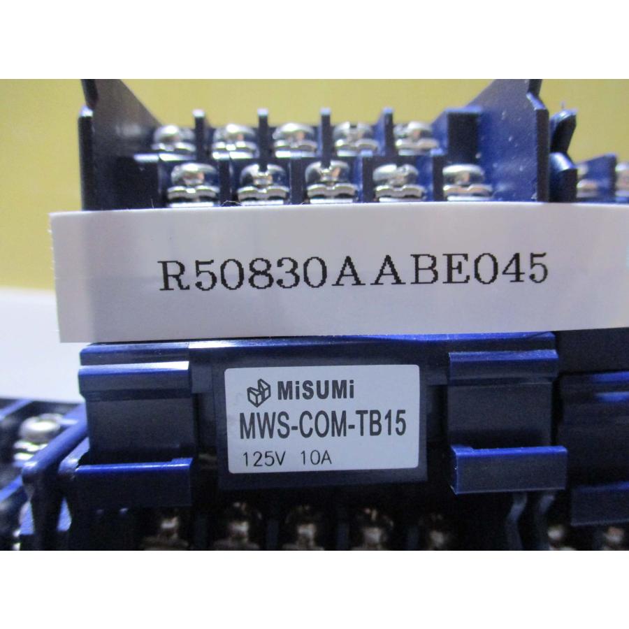 中古 MiSUMi Terminal Block MWS-COM-TB15 120V 10A 6個(R50830AABE045 ...
