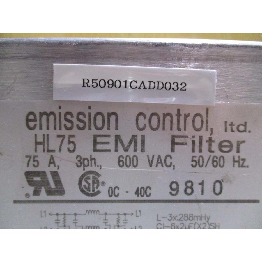 中古 EMISSION CONTROL ,LTD HL75 EMI FILTER(R50901CADD032) : growdetrading ...