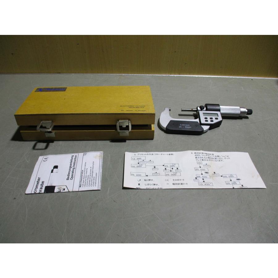 中古 ELECTRONIC OUTSIDE MICROMETER 25-50mm 0.001mm(R50901CADD034 ...