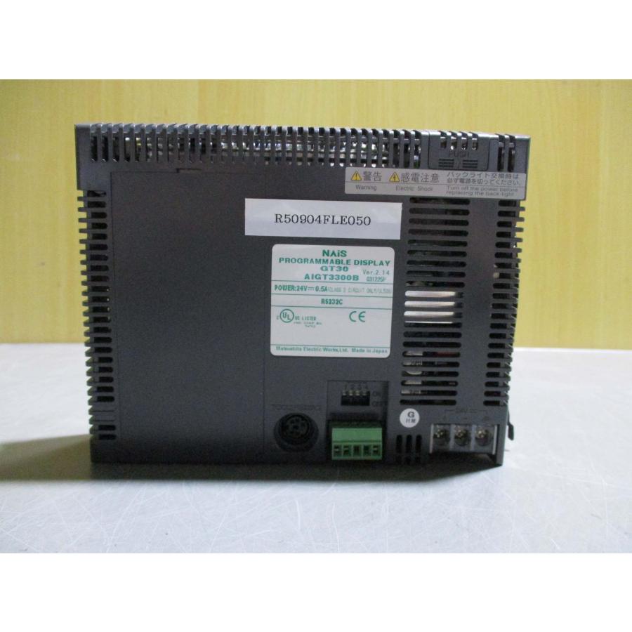 中古 Panasonic GT30 AIGT3300B プログラマブル表示器 PROGRAMMABLE DISPLAY＜通電OK ...